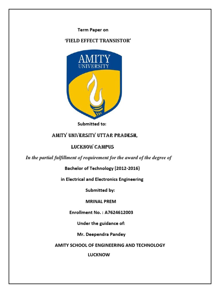 Fet | PDF | Field Effect Transistor | Mosfet