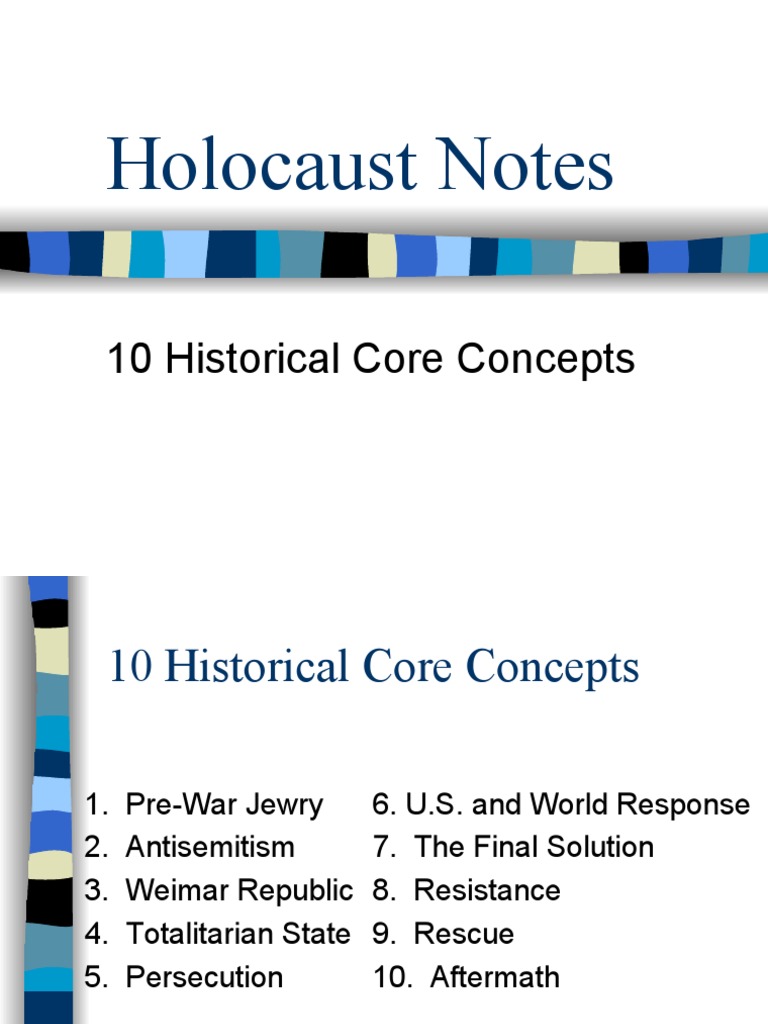 Holocaust Notes | PDF | Final Solution | Auschwitz Concentration Camp