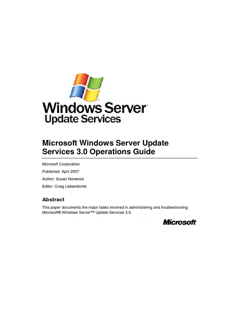 Windows Server Update Services | PDF