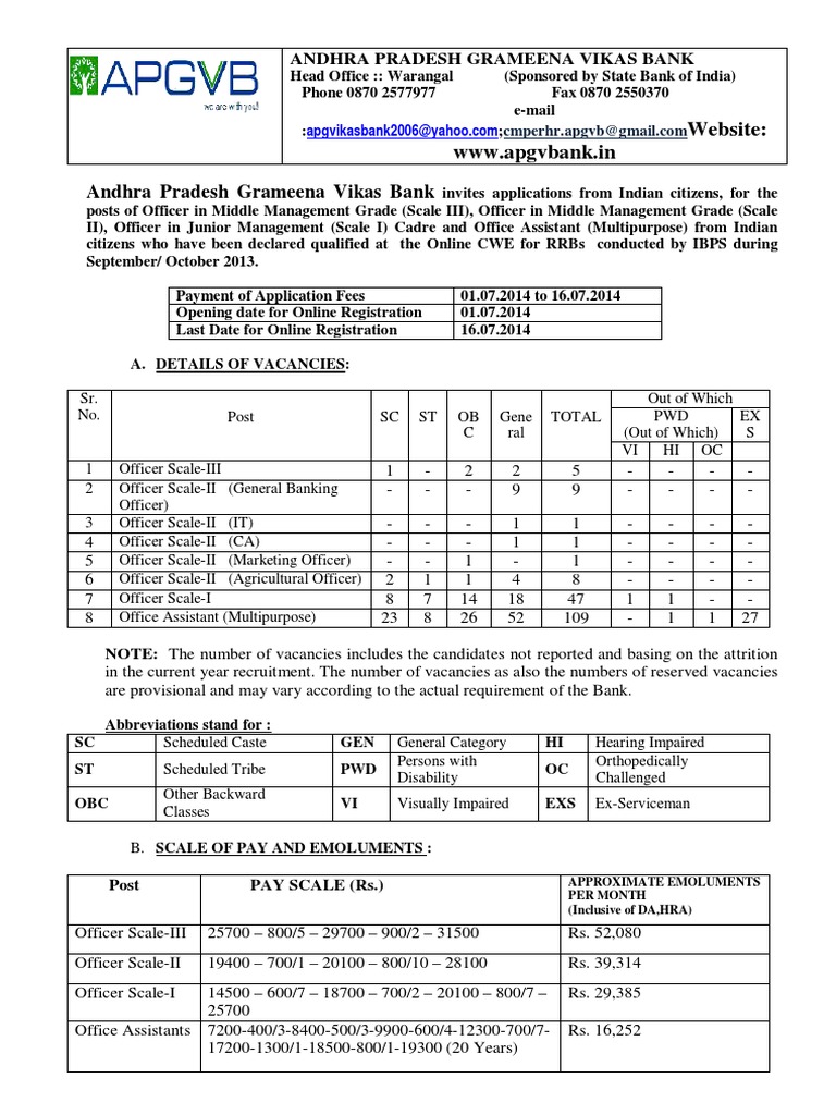 APGVB Notification | Download Free PDF | Identity Document | Government