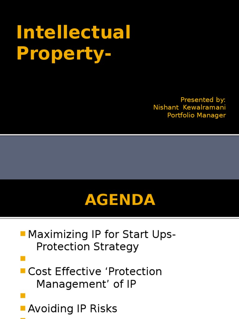 Intellectual Property - Protection Management and Risks | PDF ...