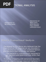 Transactional Analysis Handout | PDF | Mental Health | Cognitive Science