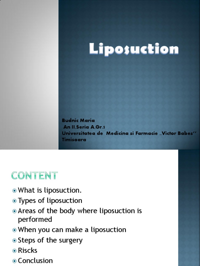 Liposuction | PDF | Surgical Specialties | Medicine