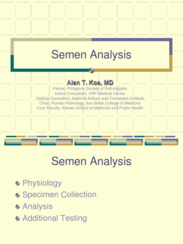 Semen Analysis | PDF | Semen | Antibody
