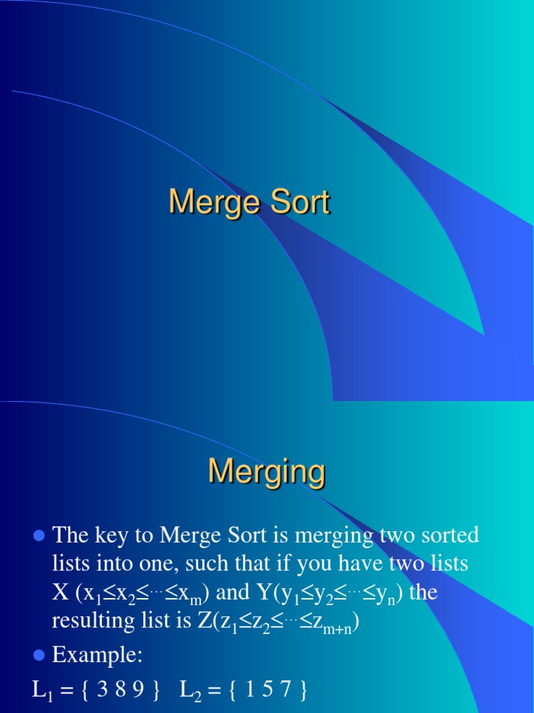 Merge Sort | PDF | Algorithms And Data Structures | Discrete Mathematics Merge Sort | PDF | Algorithms And Data Structures | Discrete Mathematics