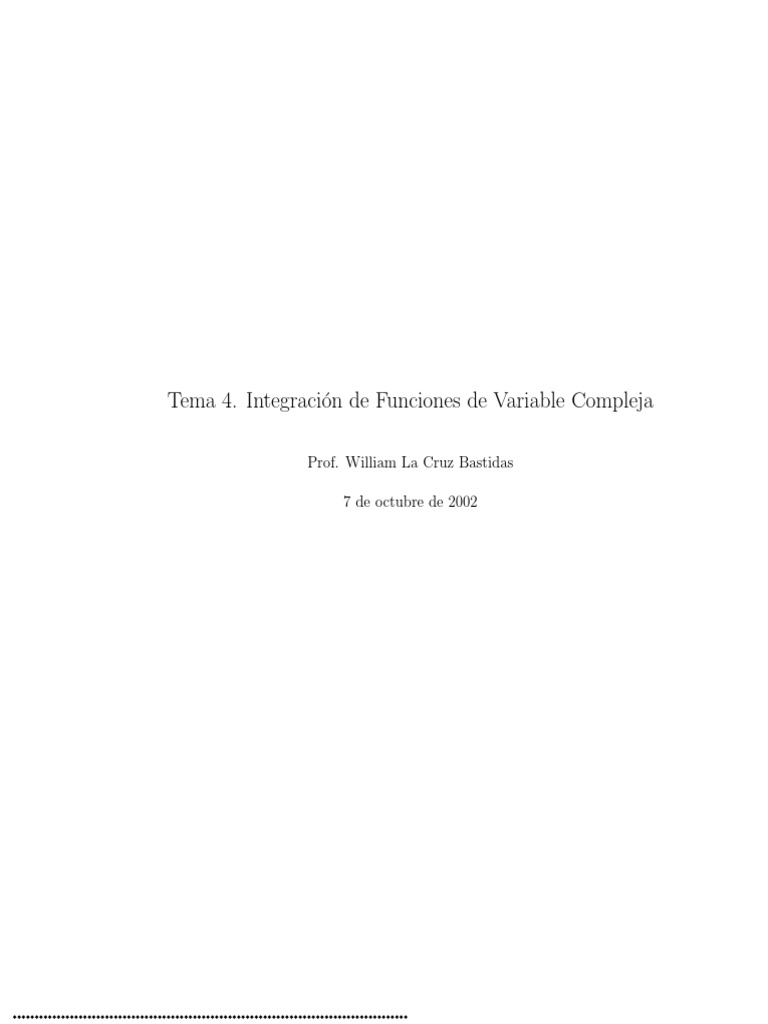 Integrales Complejas | PDF