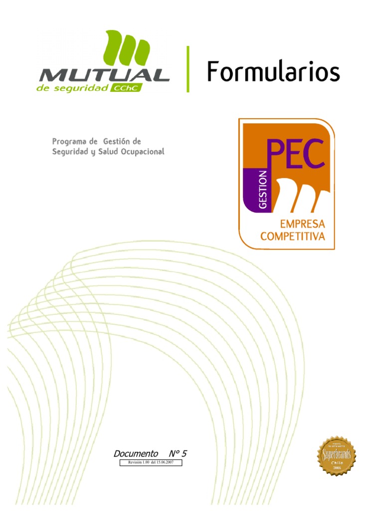 PEC Empresa Competitiva - Doc 05 Formularios E0707 PDF | PDF | Mano | Factores humanos y ergonomía