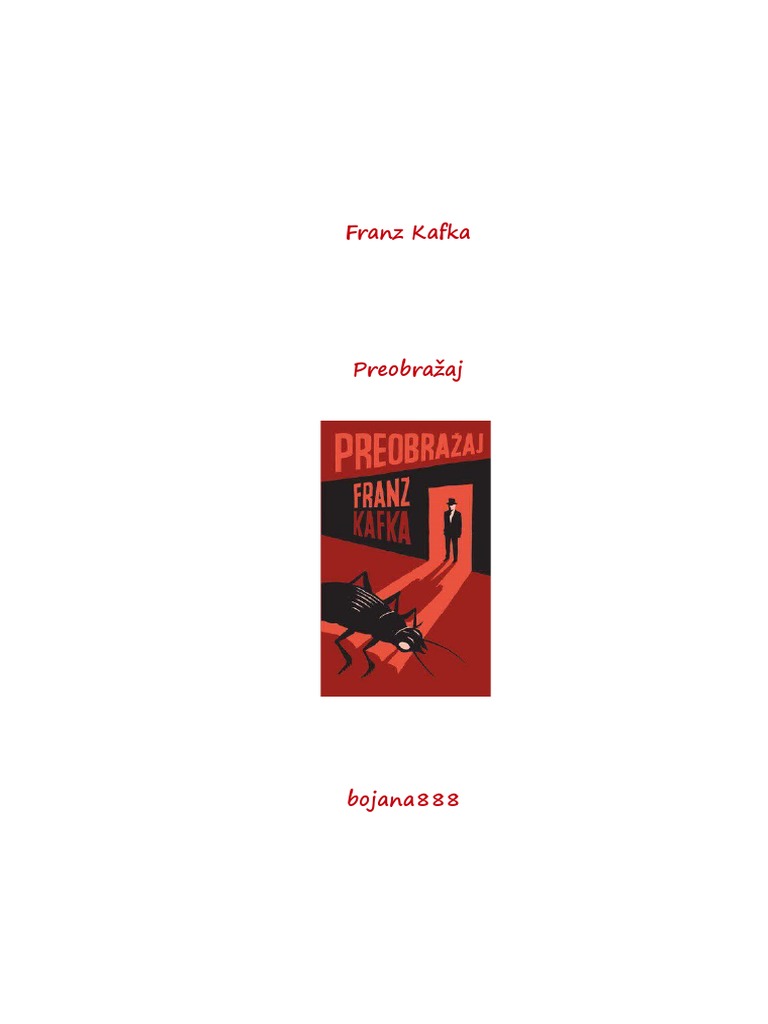 Franz Kafka - Preobrazaj | PDF