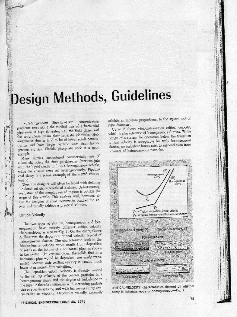 Slurry Piping Systems Trend, Design Methods, Guidelines | PDF