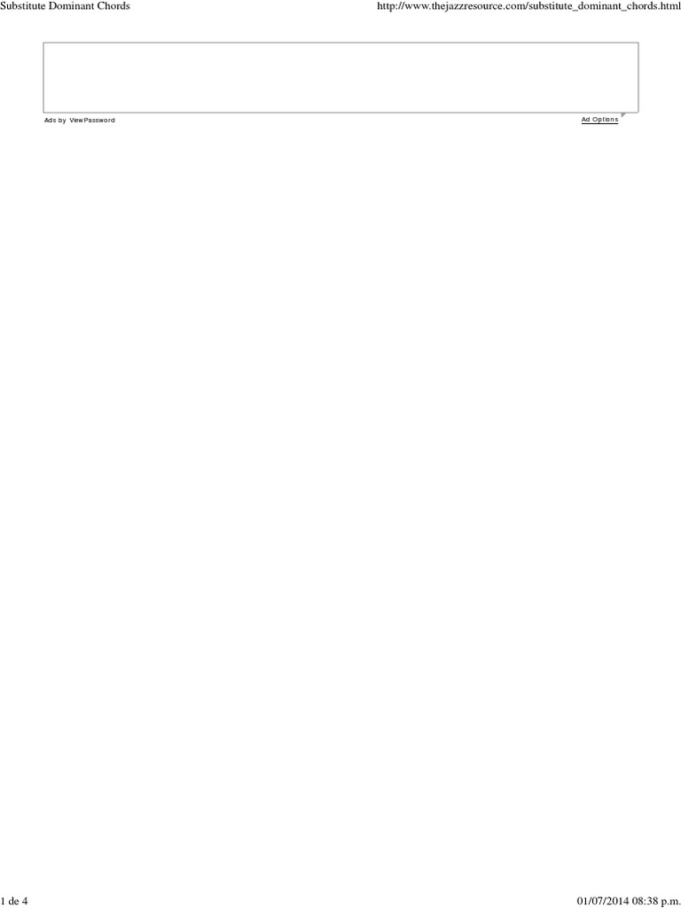 Substitute Dominant Chords | PDF | Chord (Music) | Pitch (Music)