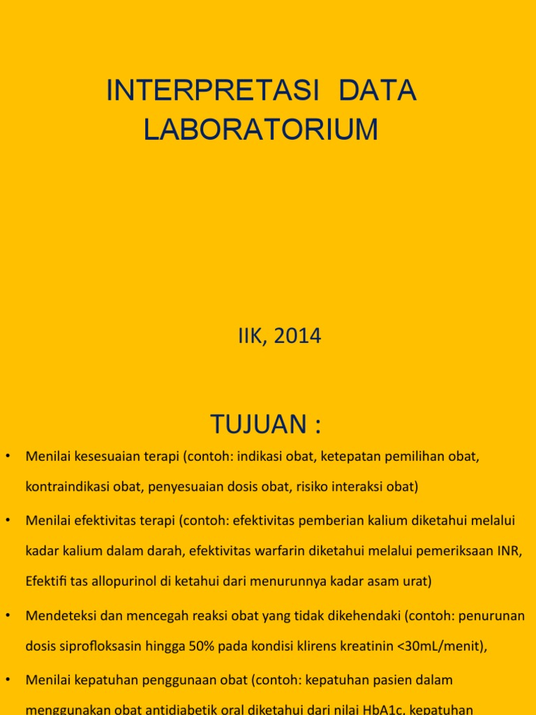 Interpretasi Data Laboratorium | PDF