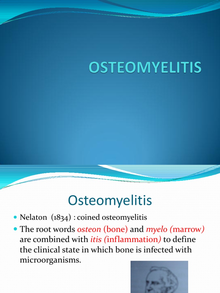 Osteomyelitis | PDF | Bone | Infection