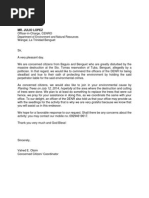 Request Letter (Denr) | PDF | Home & Garden