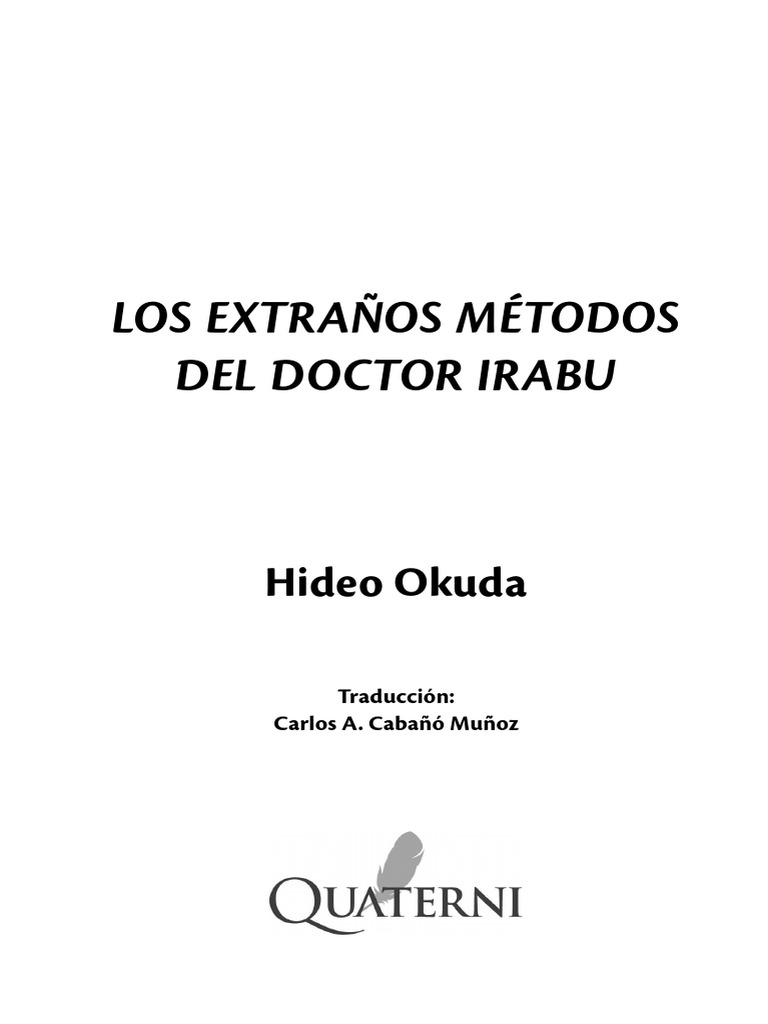 Los Extraños Metodos Del Doctor Irabu | PDF | Natación humana | Traje ...