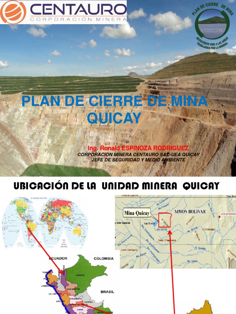 Plan de Cierre Mina Quicay | PDF | Botánica | Entorno natural