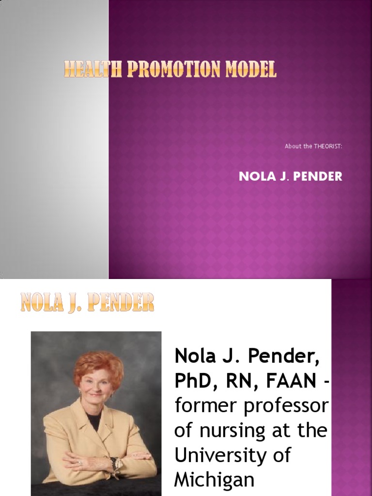 Health Promotion Model | PDF | Affect (Psychology) | Behavior