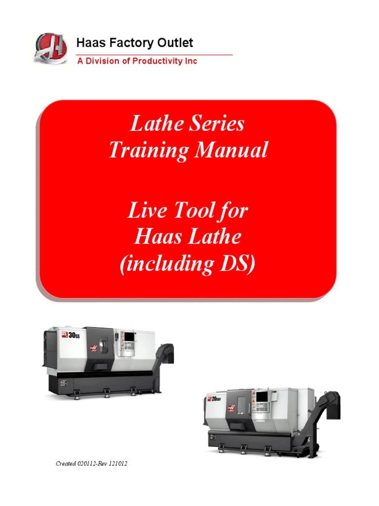 Live Tooling Training Manual for Haas Lathes | PDF | Cartesian ...