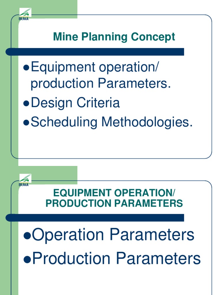 Mine Planning Concept | PDF | Technology & Engineering