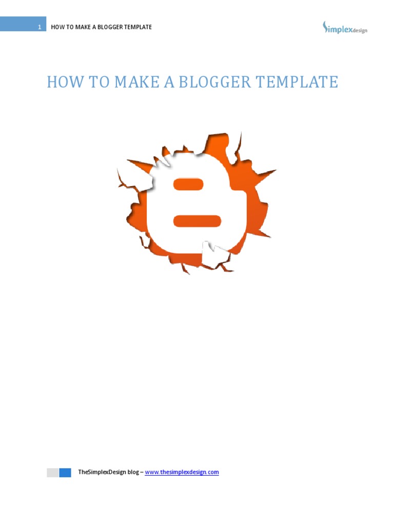How To Make A Blogger Template | PDF | Html Element | Control Flow