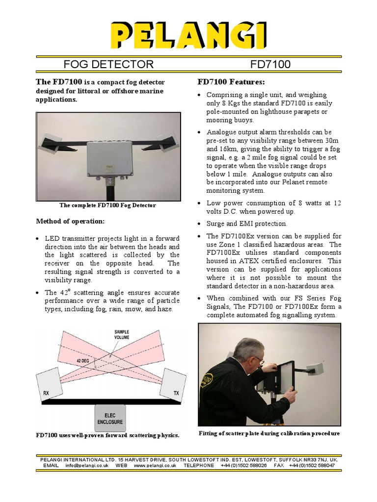 Fog Detector Atex_DATA | Fog | Electrical Engineering