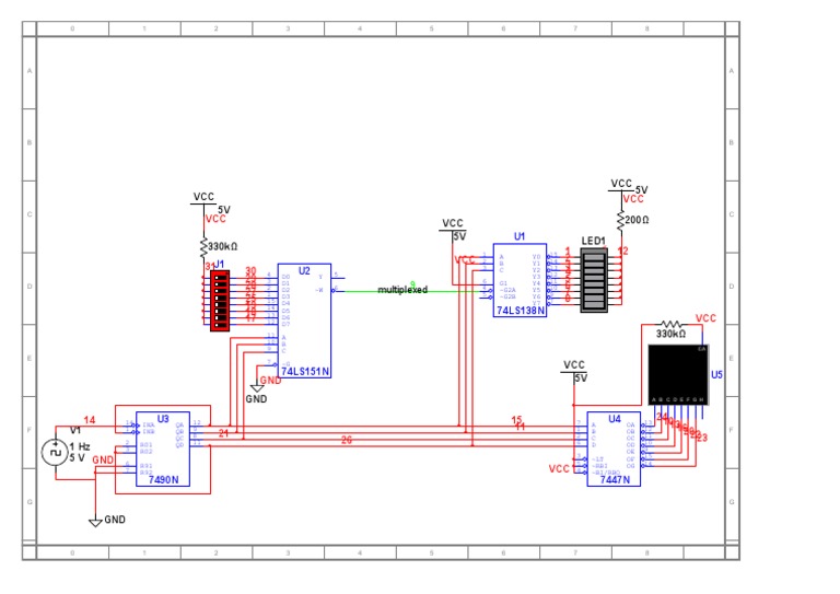 74151 Multiplexer Pin Diagram Guide | PDF
