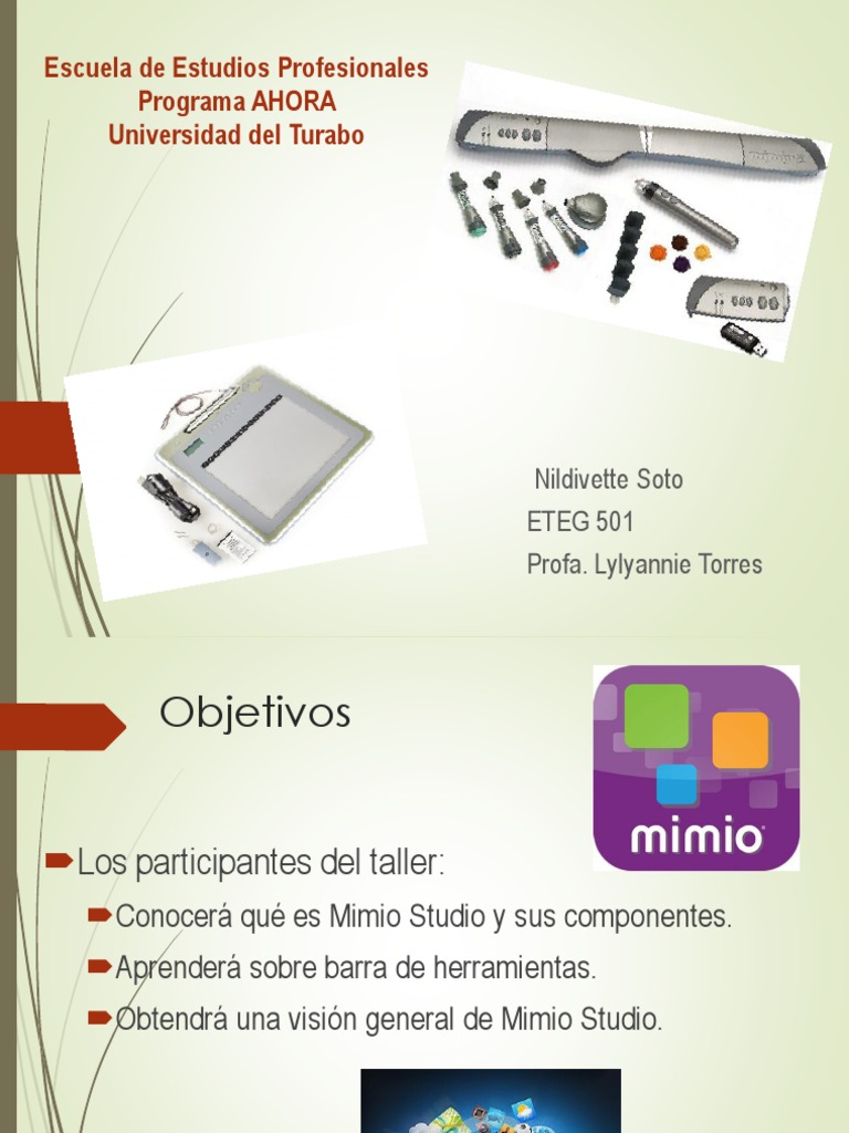 Mimio Studio | PDF | Microsoft PowerPoint | Informática