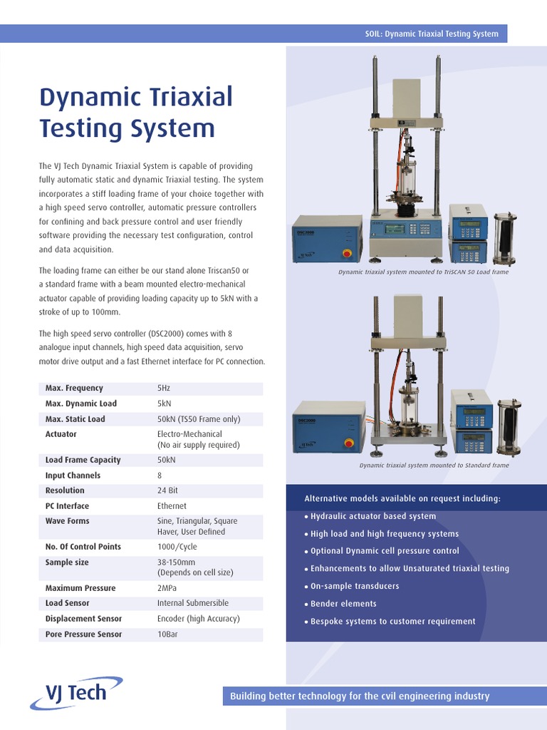 Dynamic Triaxial Test 2pp | PDF | Servomechanism | Automation