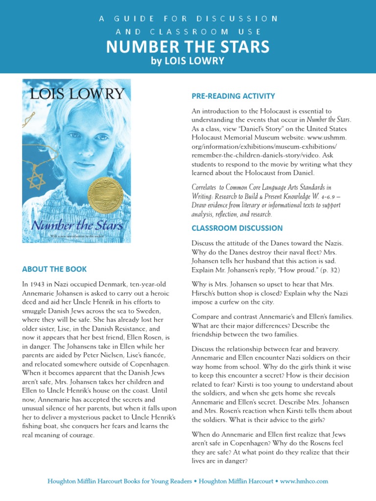 Number The Stars Discussion Guide | PDF
