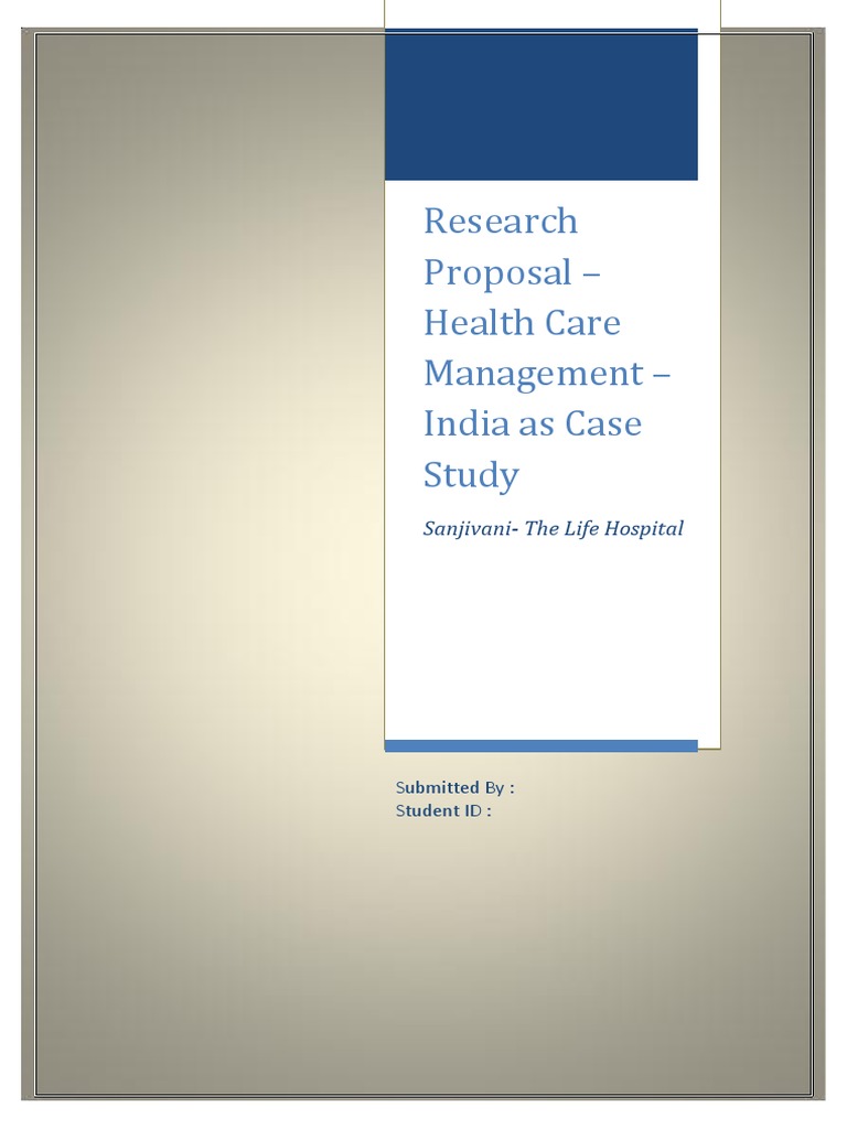 Research Proposal - Health Care | Health Maintenance Organization ...