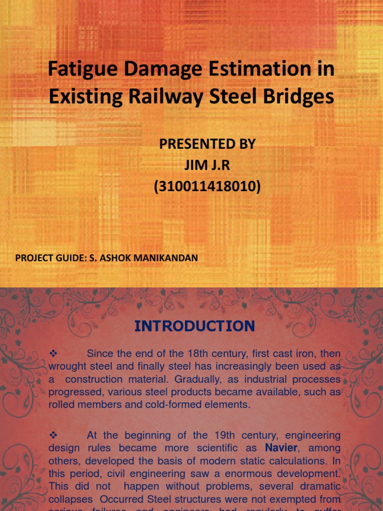 Fatigue Damage Estimation in Existing Railway Steel Bridges | Download ...