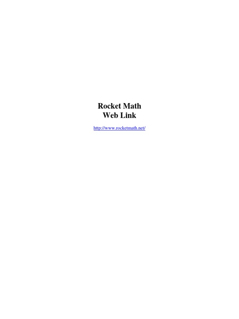 Rocket Math | PDF | Fraction (Mathematics) | Multiplication