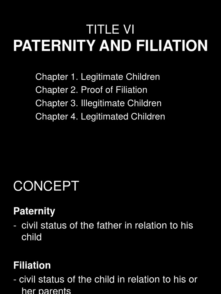 REPORT - Paternity and Filiation Chapter 1 (MOLINA) | PDF | Surrogacy ...