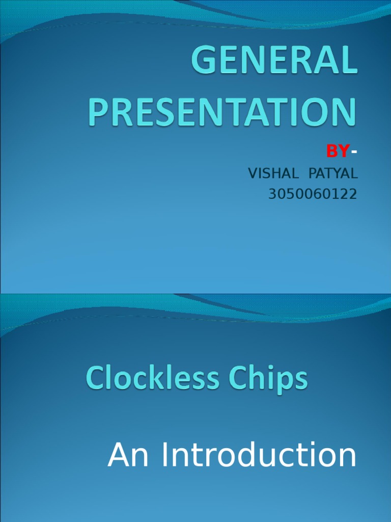 Clockless Chips | PDF | Computer Engineering | Computer Hardware
