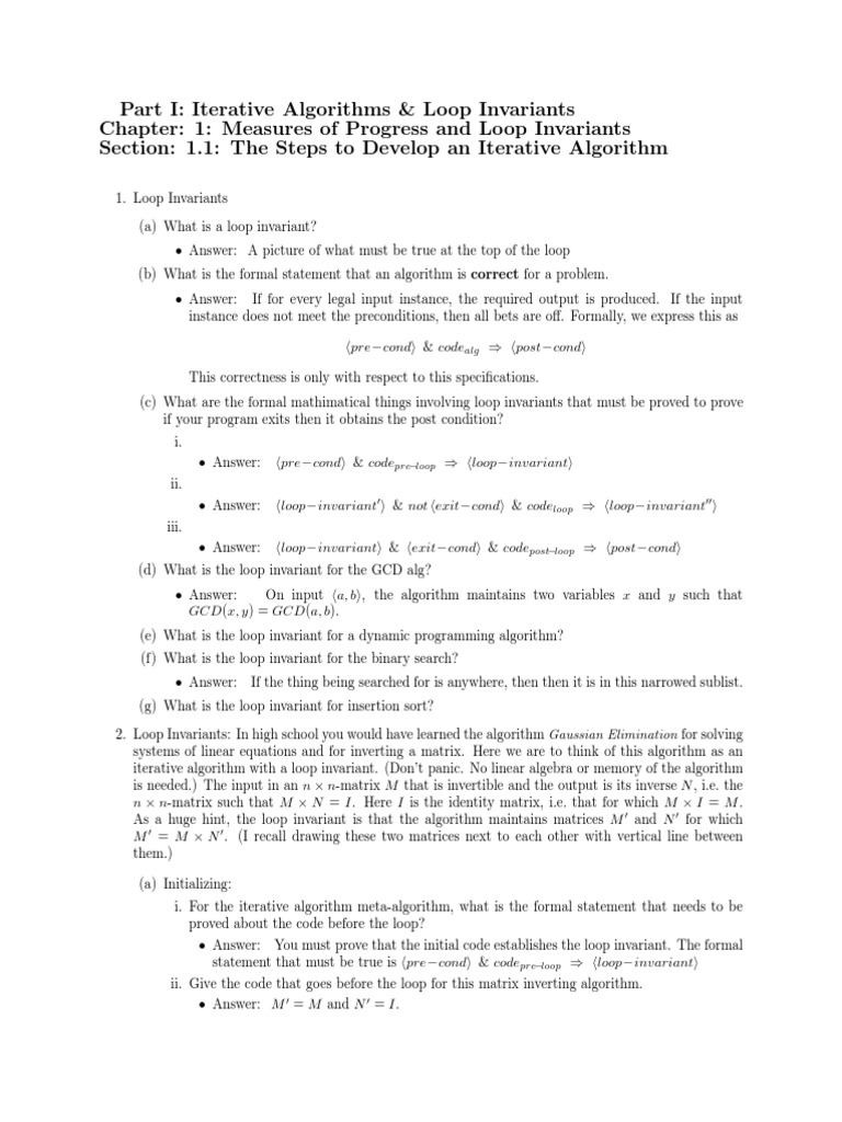 6166 Extra Exercises For How To Think About Algorithms | Download Free PDF | Control Flow | Time ...