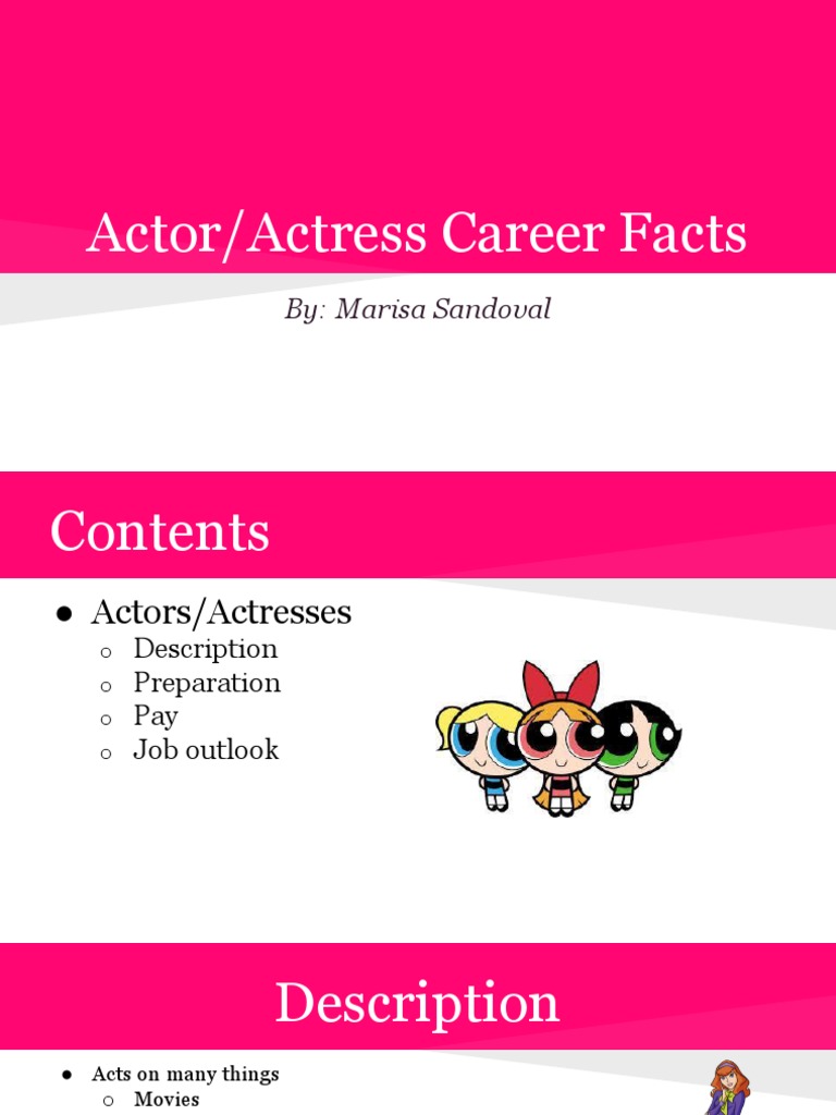 Actor/Actress Job Outlook Overview | PDF | Career & Growth