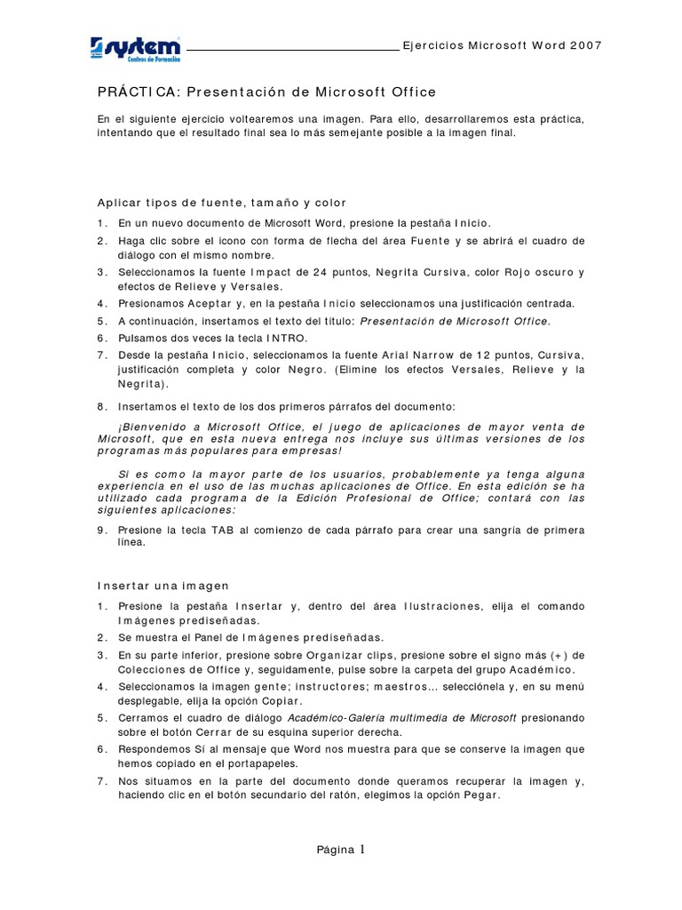 17 - Presentación de Microsoft Office | PDF | Microsoft | Microsoft Word