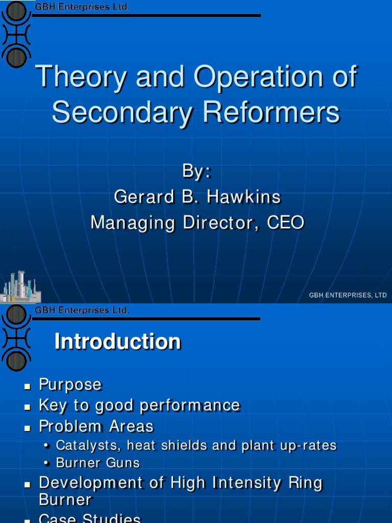Ruby Formation in Secondary Reformers | PDF | Oxygen | Hydrogen
