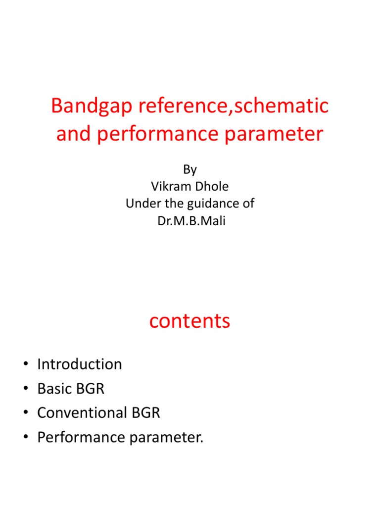 bandgap reference | Band Gap | Voltage | Free 30-day Trial | Scribd