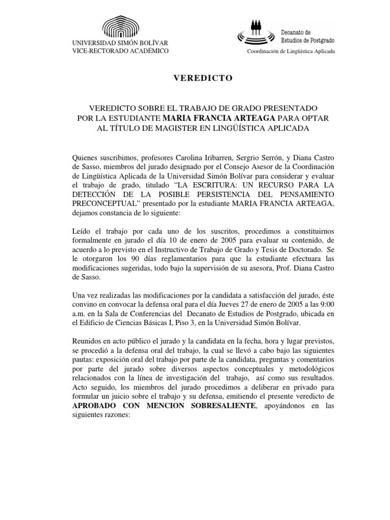 Modelo Veredicto | PDF | Creatividad | Cognición