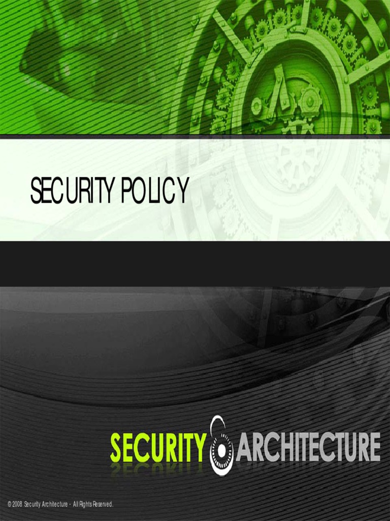 Security Policy Presentation | PDF | Firewall (Computing) | Information ...