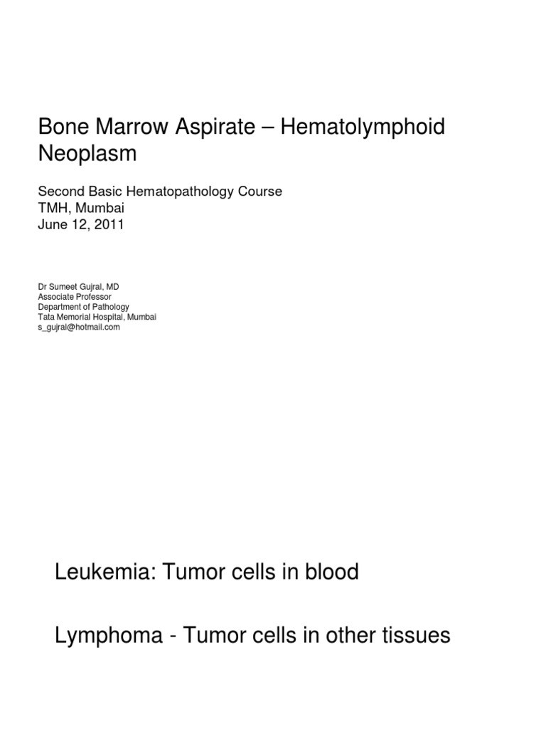 03 - Approach Hematolymphoid Neoplasms | PDF | Lymphoma | Leukemia