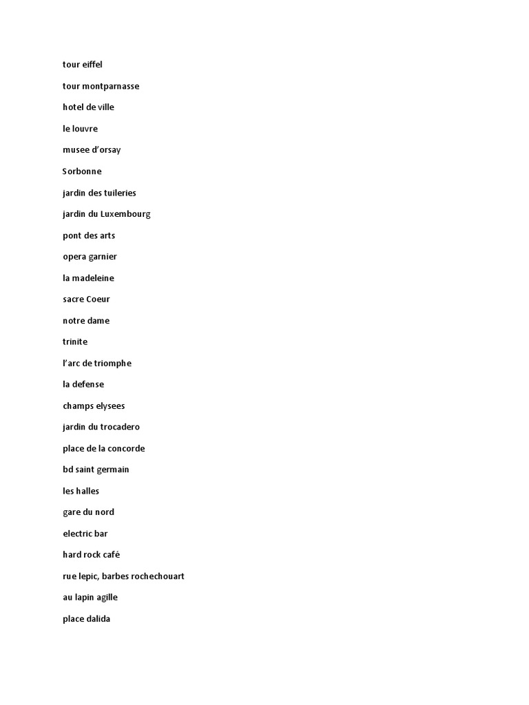 Paris Guide | PDF | Bibliothèques et musées