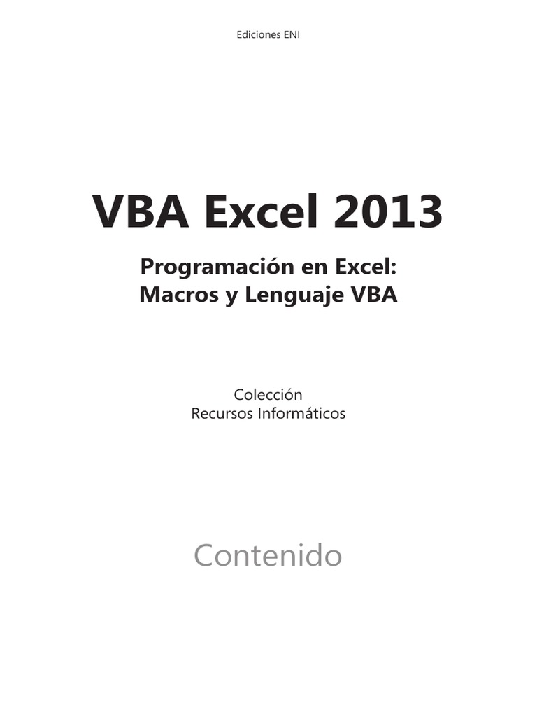 Macros Excel | PDF | Macro (informática) | Visual Basic para Aplicaciones