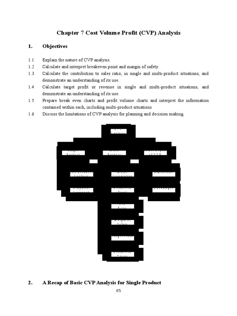 Chapter 7 Cost Volume Profit (CVP) Analysis: 1. Objectives | Download ...
