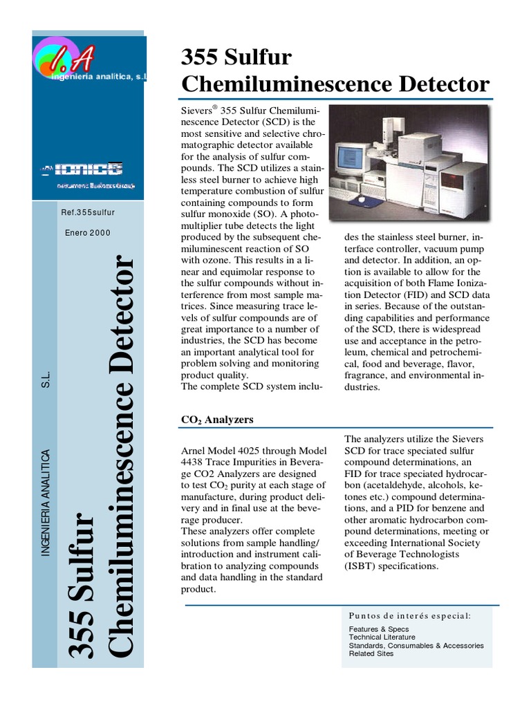 355 S Detector | Download Free PDF | Gas Chromatography | Chromatography