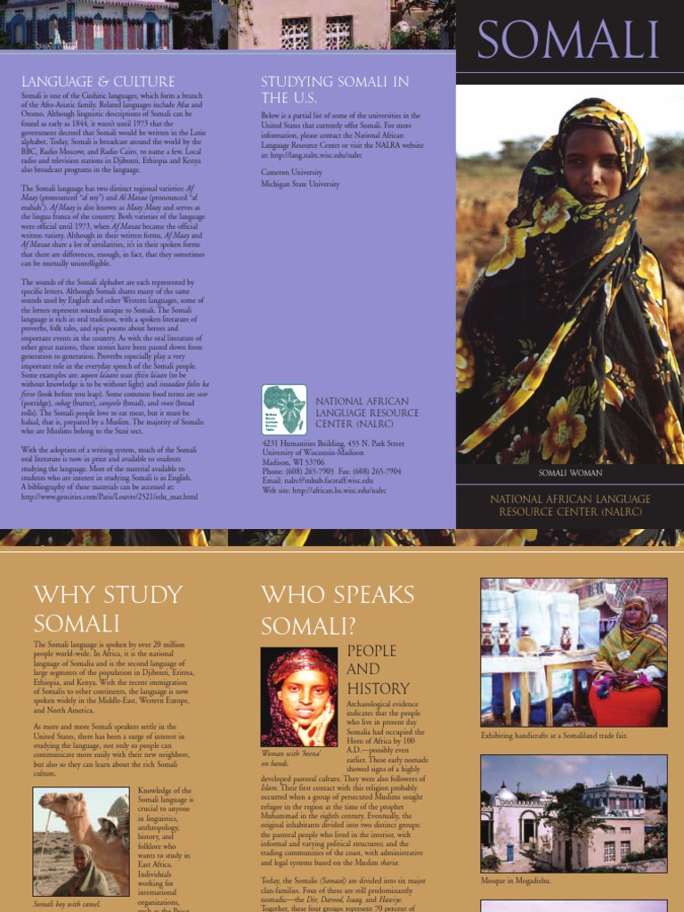 Somali | PDF | Somalia | Languages