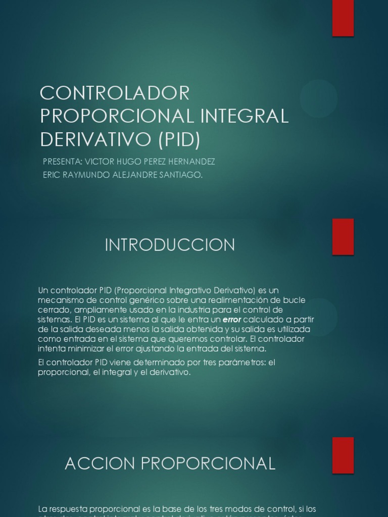 Controlador Proporcional Integral Derivativo (Pid) | PDF | Science ...