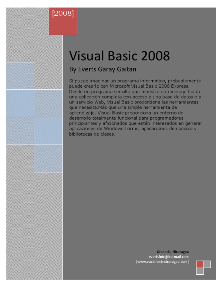 Visual Basic 2008 Tutorial | PDF