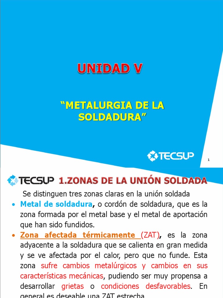 TECSUP - Metalurgia de La Soldadura | PDF | Soldadura | Construcción