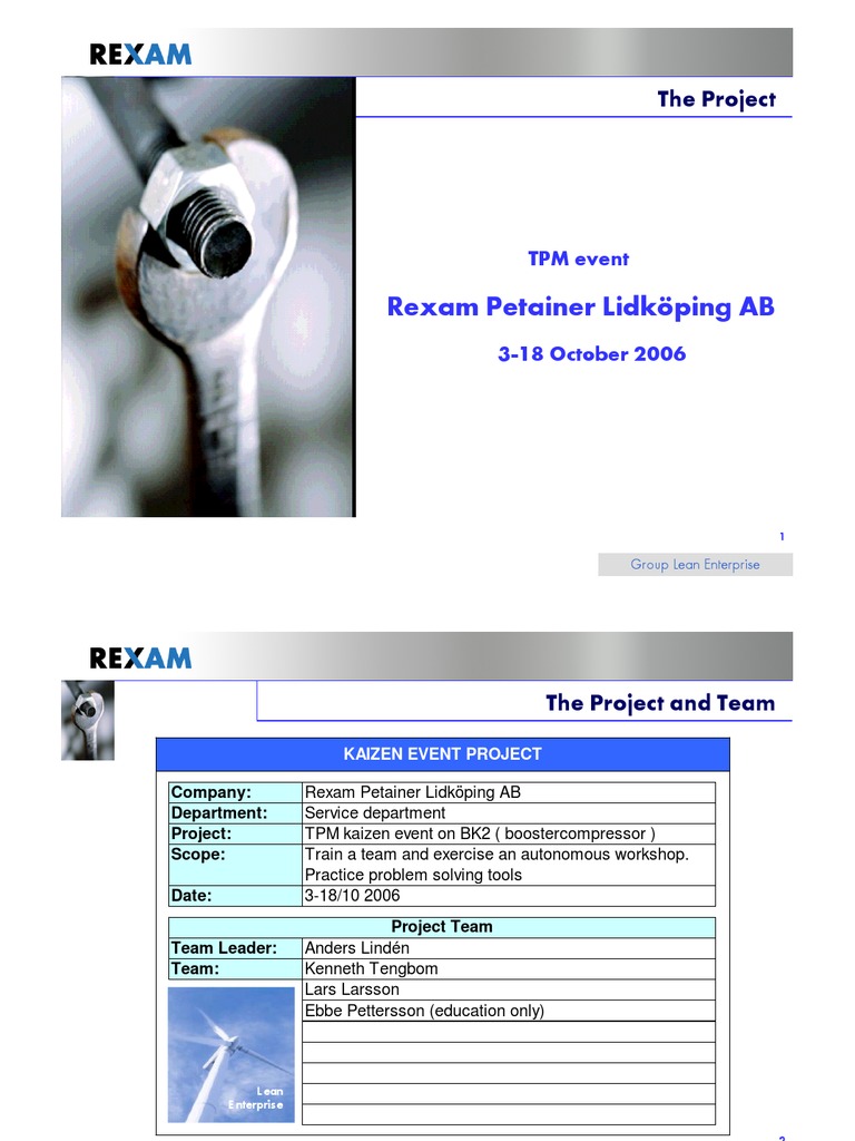 TPM Workshop | PDF | Engineering | Gas Technologies